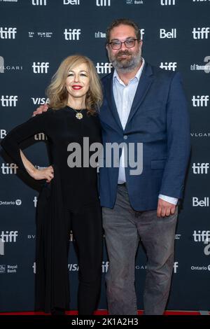 Anna Fishbeyn and Jesse Sneddon attend the screening of “Galaxy 360” at ...