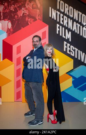 Anna Fishbeyn and Jesse Sneddon attend the screening of “Galaxy 360” at ...