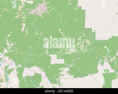 Dagana, district of Bhutan. Open Street Map. Locations and names of ...