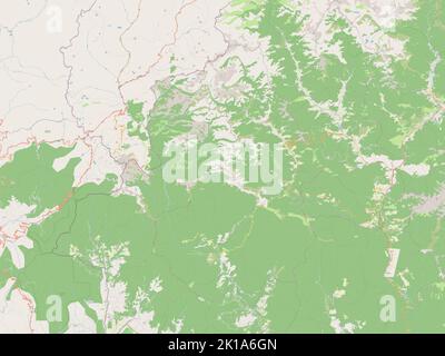 Haa, district of Bhutan. Open Street Map. Locations of major cities of ...