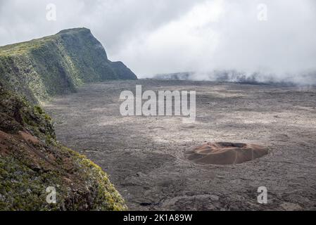 Formica Leo small crater close to Piton de la Fournaise active volcano ...