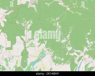 Samtse, district of Bhutan. Open Street Map. Locations and names of ...