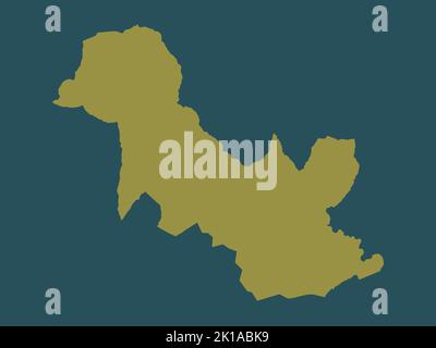 Samtse, district of Bhutan. Solid color shape. Locations of major ...