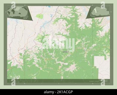 Thimphu, district of Bhutan. Open Street Map Stock Photo - Alamy