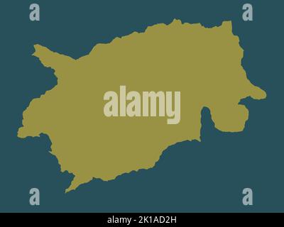 Trashigang, district of Bhutan. Solid color shape. Locations and names ...