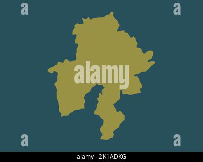 Namur, province of Belgium. Solid color shape. Locations and names of ...