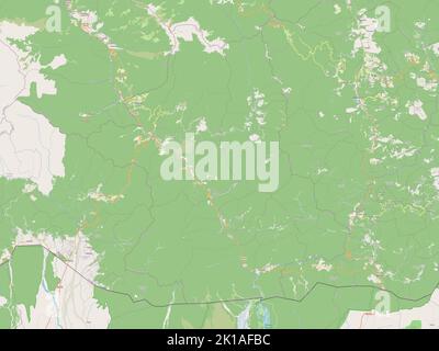 Zhemgang, district of Bhutan. Open Street Map. Locations and names of ...