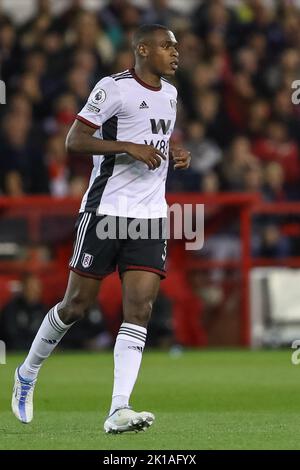 Issa Diop of Fulham during the Fulham v Nottingham Forest Premier ...