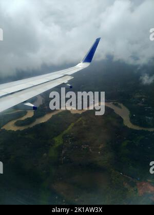 Aerial view of Mattanur/Kannur/ window seat view/ aircraft Stock Photo ...