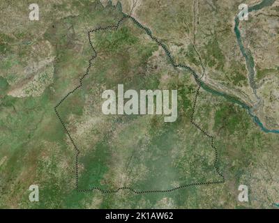 Alibori, department of Benin. High resolution satellite map. Locations ...