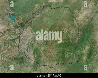 Atakora, department of Benin. High resolution satellite map. Corner ...
