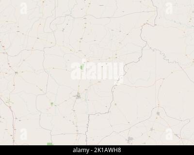 Borgou, department of Benin. Open Street Map. Locations and names of ...