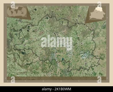 Vitsyebsk, region of Belarus. High resolution satellite map Stock Photo ...
