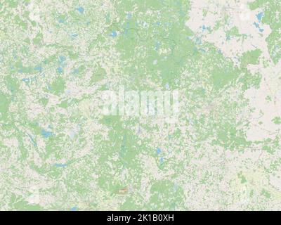 Vitsyebsk, region of Belarus. Open Street Map. Locations of major ...