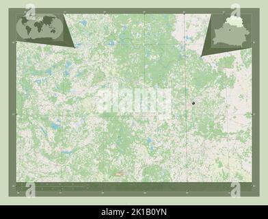 Vitsyebsk, region of Belarus. Open Street Map Stock Photo - Alamy