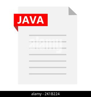 Flat file with Digital java code text. Flat file and Computer software coding vector concept ...