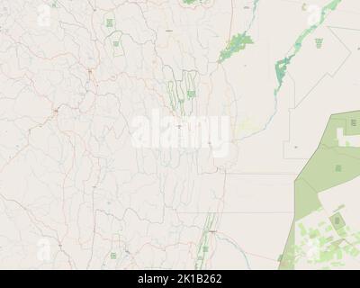 Chuquisaca, department of Bolivia. Open Street Map. Locations and names ...