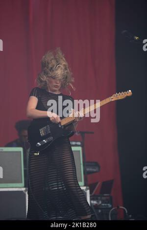 British alternative rock band Wolf Alice performing at the Tempelhof ...