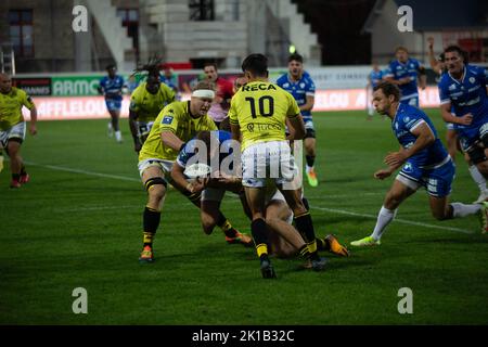 Maxime Lafage of Vannes during the French championship Pro D2 rugby ...