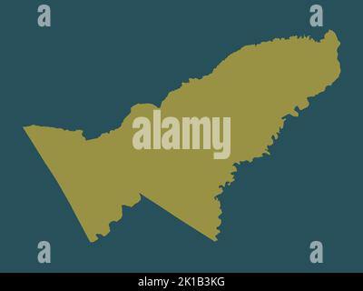Pando, department of Bolivia. Solid color shape. Locations and names of ...