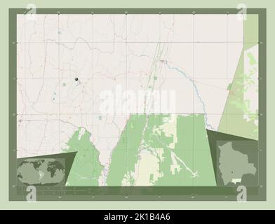 Tarija, department of Bolivia. Open Street Map Stock Photo - Alamy