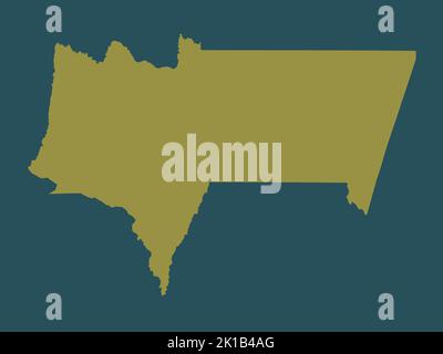 Tarija, department of Bolivia. Solid color shape. Locations and names ...