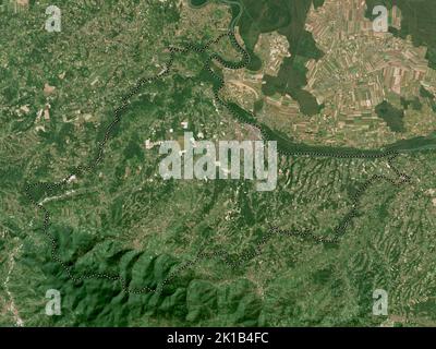 Brcko, district of Bosnia and Herzegovina. High resolution satellite ...