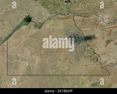 Chobe, district of Botswana. High resolution satellite map. Locations ...