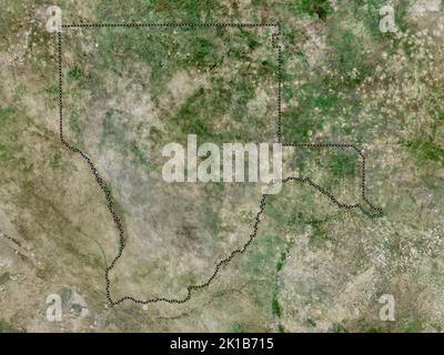 Kgalagadi, district of Botswana. High resolution satellite map ...