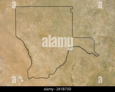 Kgalagadi, district of Botswana. Low resolution satellite map ...