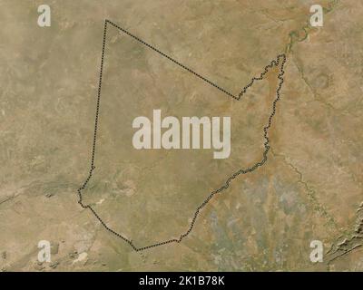 Kgatleng, district of Botswana. Low resolution satellite map. Locations ...