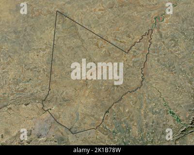 Kgatleng, district of Botswana. High resolution satellite map ...