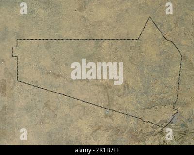 Kweneng, district of Botswana. High resolution satellite map. Locations ...