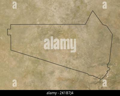 Kweneng, district of Botswana. Low resolution satellite map. Locations ...