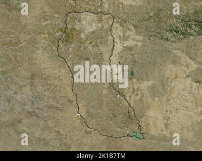 North-East, district of Botswana. High resolution satellite map ...