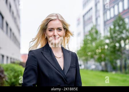 Oslo 20220916.Norwegian Minister of Justice Emilie Enger Mehl (Sp ...