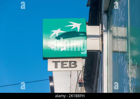 Pristina, Kosovo - June 5, 2022: Logo of BPB bank Stock Photo - Alamy