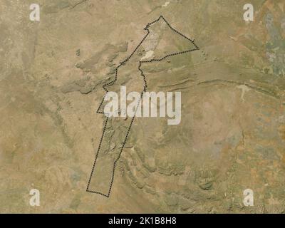 South-East, district of Botswana. Low resolution satellite map ...