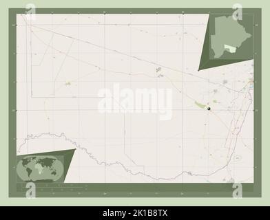 Southern, district of Botswana. Open Street Map Stock Photo - Alamy