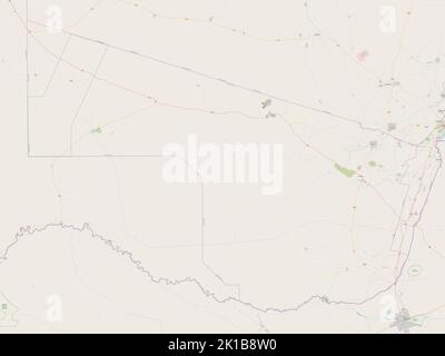 Southern, district of Botswana. Open Street Map. Locations and names of ...