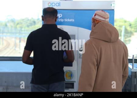 Opal card top up machine at Flemington train station in Sydney ...