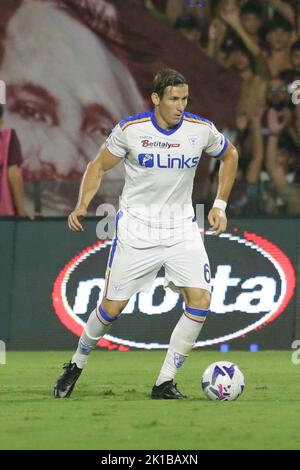 Lecce's Italian defender Federico Baschirotto controls the ball during ...