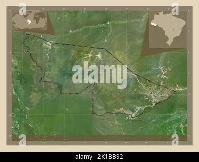 Acre, state of Brazil. High resolution satellite map Stock Photo - Alamy