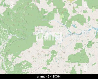 Amazonas, state of Brazil. Open Street Map. Corner auxiliary location ...