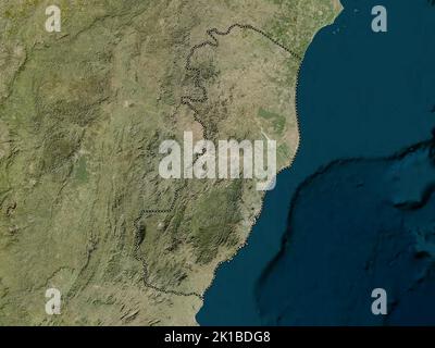 Espirito Santo, state of Brazil. Low resolution satellite map ...