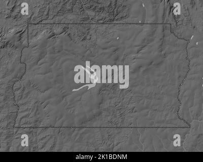 Distrito Federal, federal district of Brazil. Elevation map colored in ...