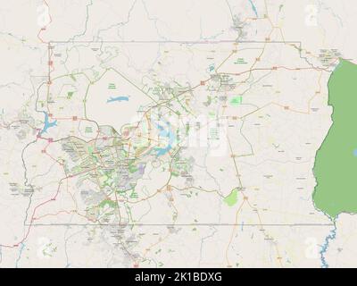 Distrito Federal, federal district of Brazil. Open Street Map. Corner ...