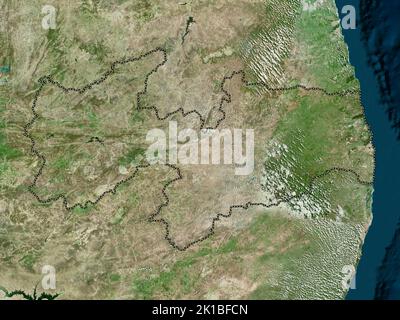 Paraiba, state of Brazil. High resolution satellite map. Locations and ...