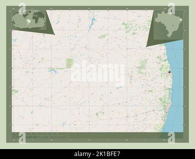 Paraiba, state of Brazil. Open Street Map Stock Photo - Alamy