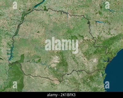 Parana, state of Brazil. High resolution satellite map. Locations and ...